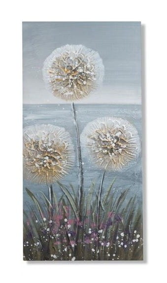 formano Wandbild Pusteblume gemalt auf Leinwand, mit Goldglitter ...